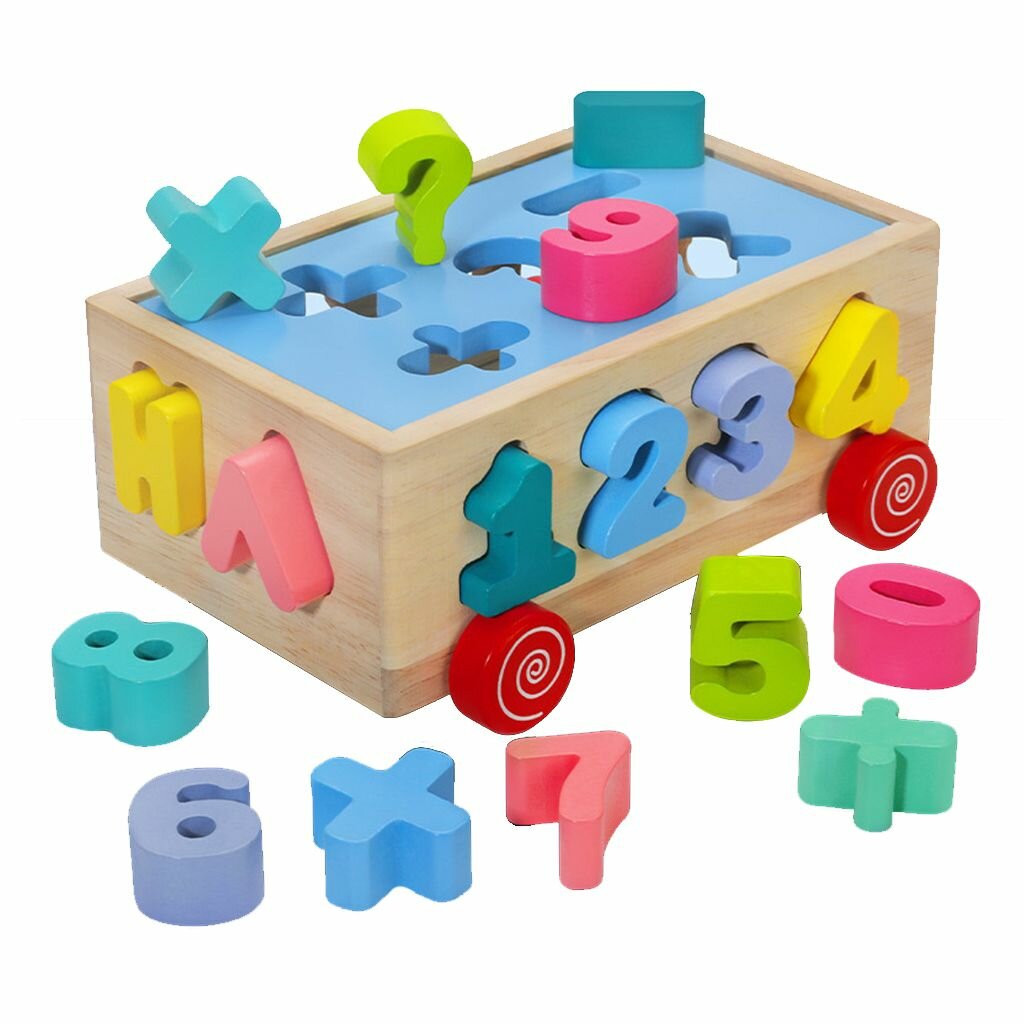 Интеллектуальный буксировочный строительный блок автомобиля, детские развивающие игрушки-цифровой буксировочный автомобиль