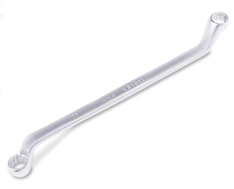 Ключ гаечный накидной изогнутый (10х11 мм) avs k21011