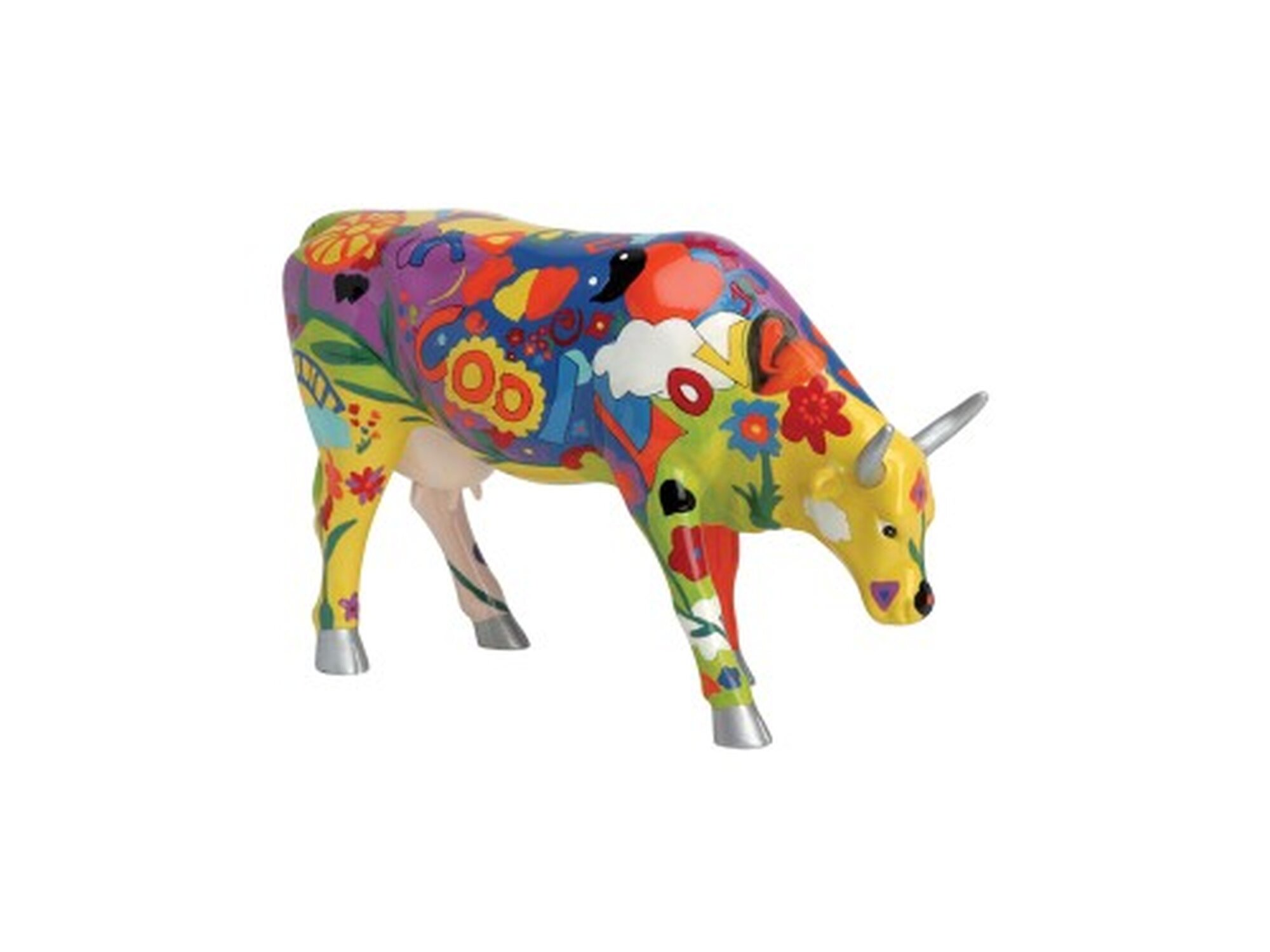 CowParade Статуэтка для интерьера Корова Groovy Moo размер L/ 359-0641 полирезин