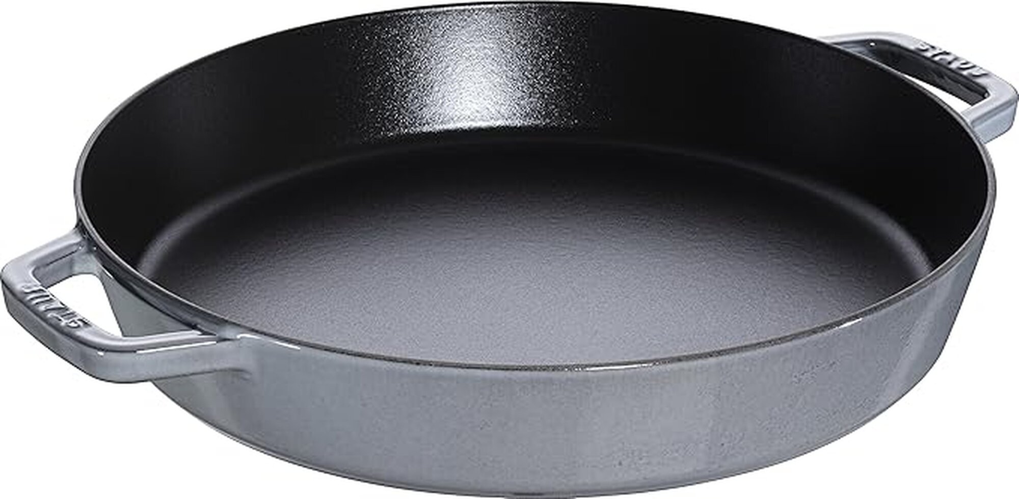 Сковорода чугунная с 2 ручками STAUB, диаметр 34 см, цвет серый, 1008120