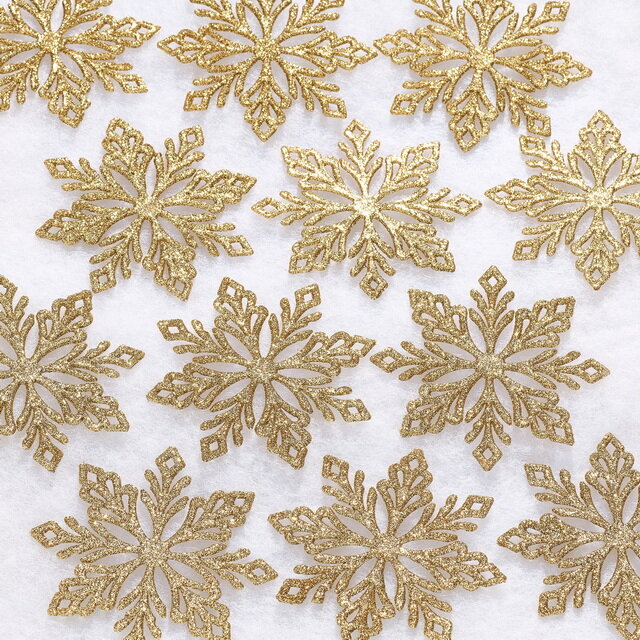 Елочная игрушка Снежинка - Golden Celebration 10 см, 12 шт, Winter Deco, 1001159