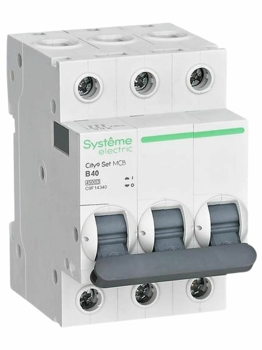 Автоматический выключатель Schneider Electric City9 3P 40А (B) 4.5кА, C9F14340