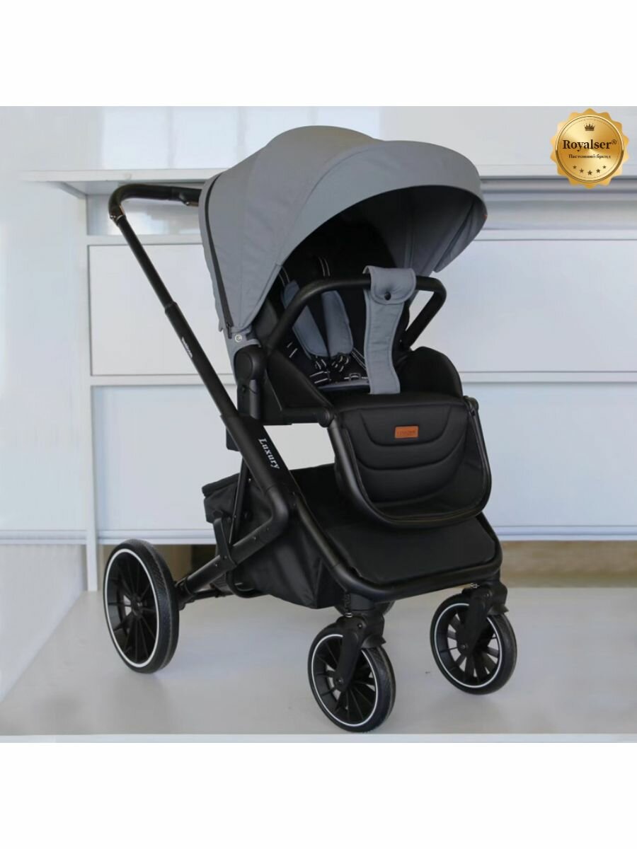 Детская коляска складная, реверсивная, Royalser, для новорожденных 0-4 лет