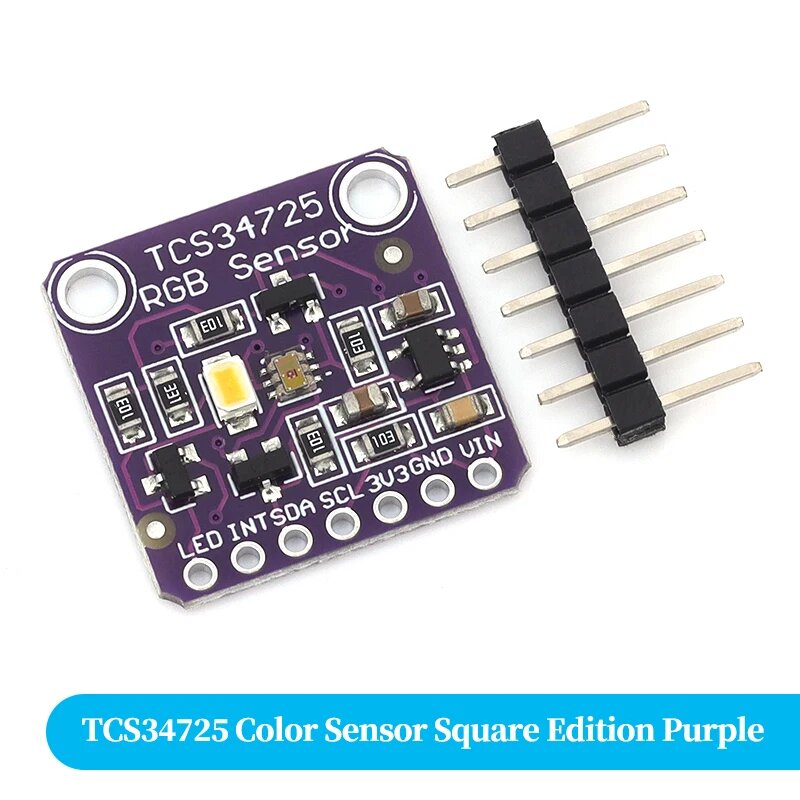 TCS34725 RGB датчик цвета, Фиолетовый, 1 Pcs