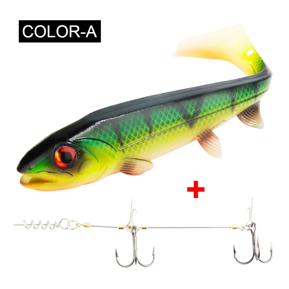 Spinpoler мягкая приманка 14/18 см 14cm Bait And S hook, Color-A
