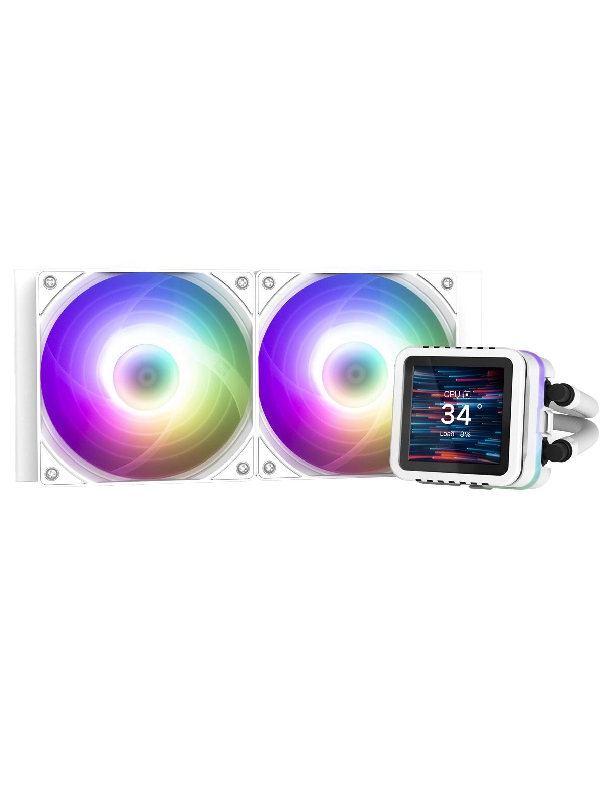 Кулер для процессора (СЖО) Zalman ALPHA2 DS A24 White (All sockets, PWM)