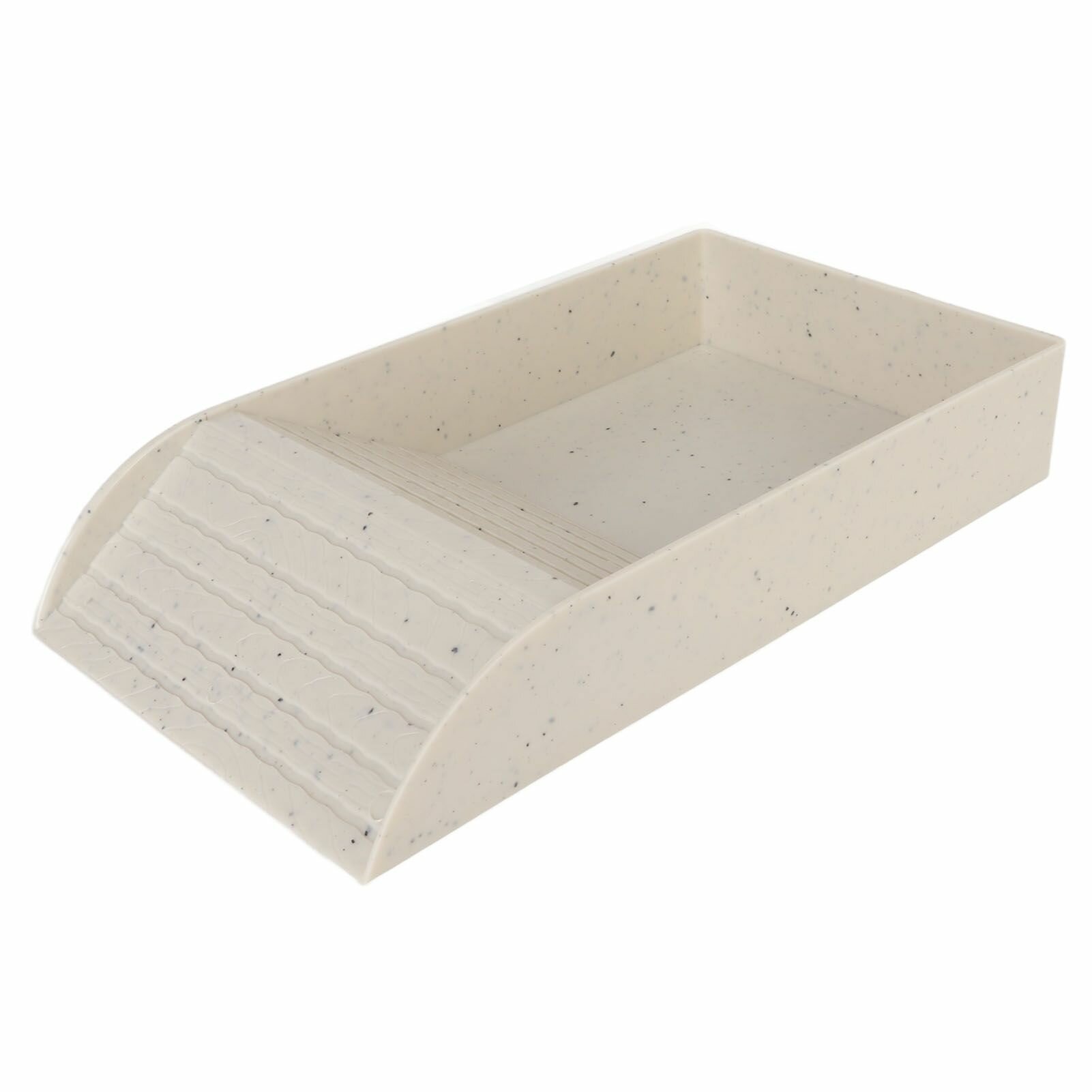 Миска для кормления черепахи с антискользящим дном, блюдо для еды и воды с пандусом и платформой для загара, гранитного цвета