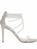 Сандалии Stuart Weitzman Superglam 100, размер 38, серебристый/красный
