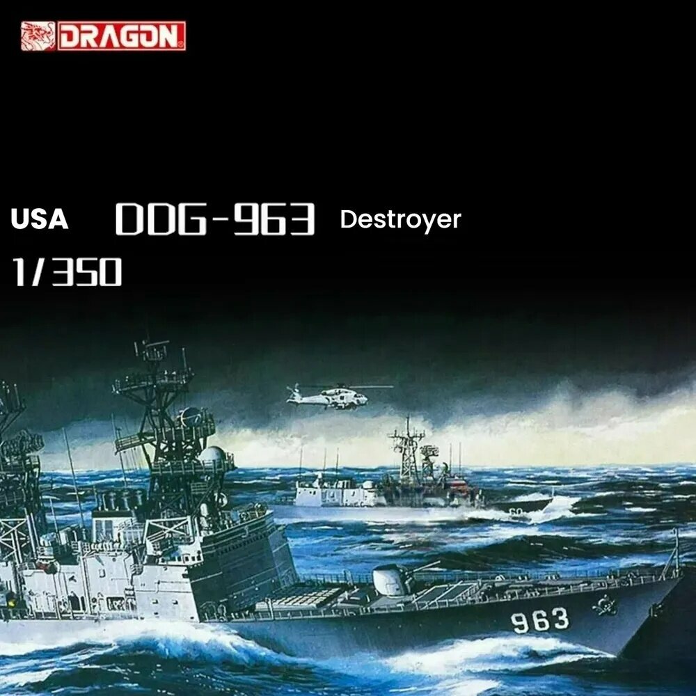 Dragon 1006 1/350 ВМС США Spruance V L S Модель сборки эсминцев