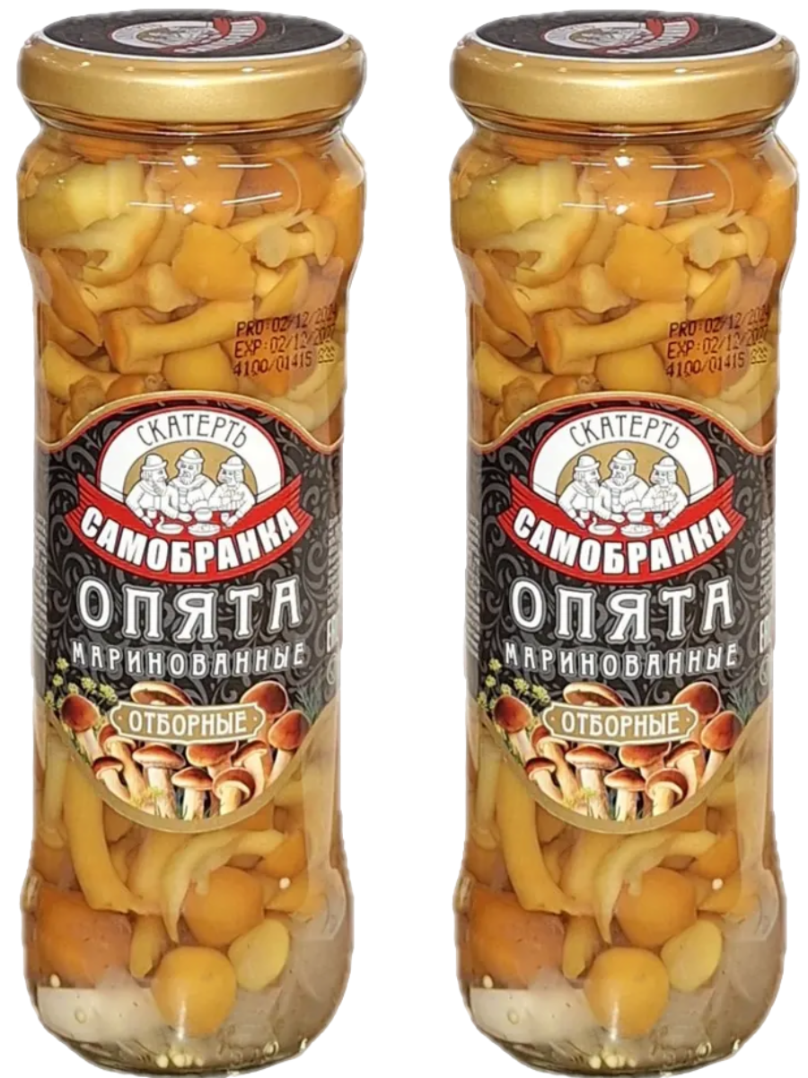 Опята Скатерть-Самобранка грибы маринованные, 2шт по 370 г