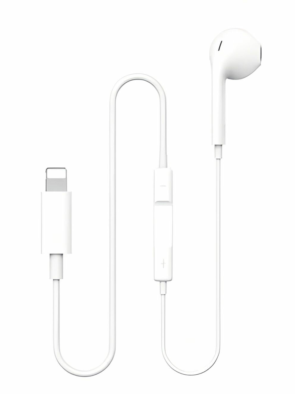 Наушник проводной Wiwu Solobuds EB306 Lightning, белые