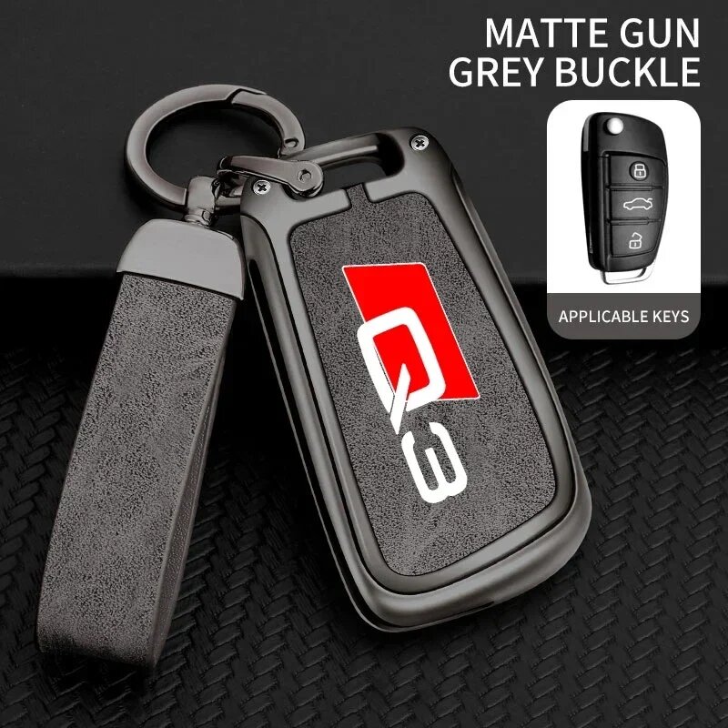 Чехол для ключа Audi Q3 Gun Gray