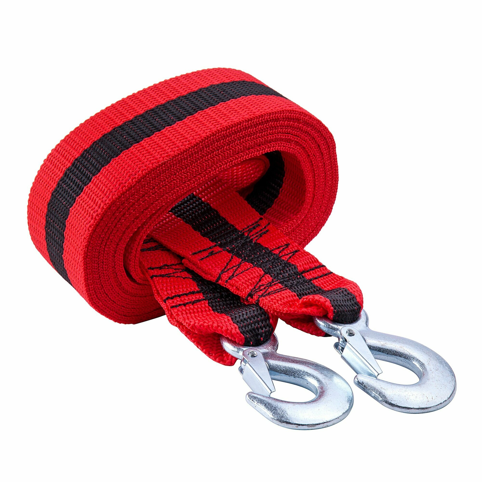 Трос буксировочный для автомобиля DSV 12 т, 5 м, лента с 2 крюками