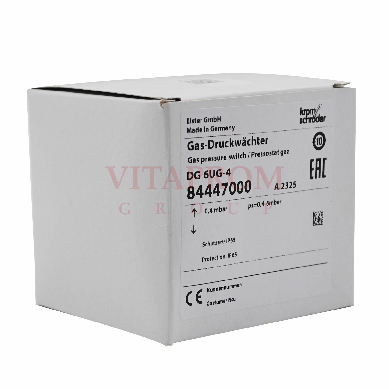 Реле давления газа Kromschroder DG6UG-4, 84447000