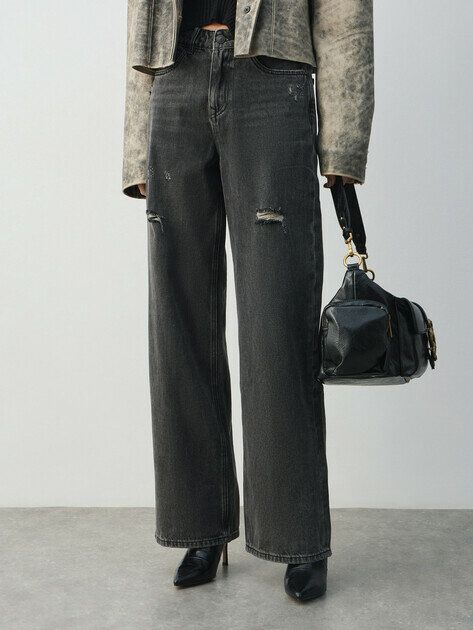 Джинсы широкие 