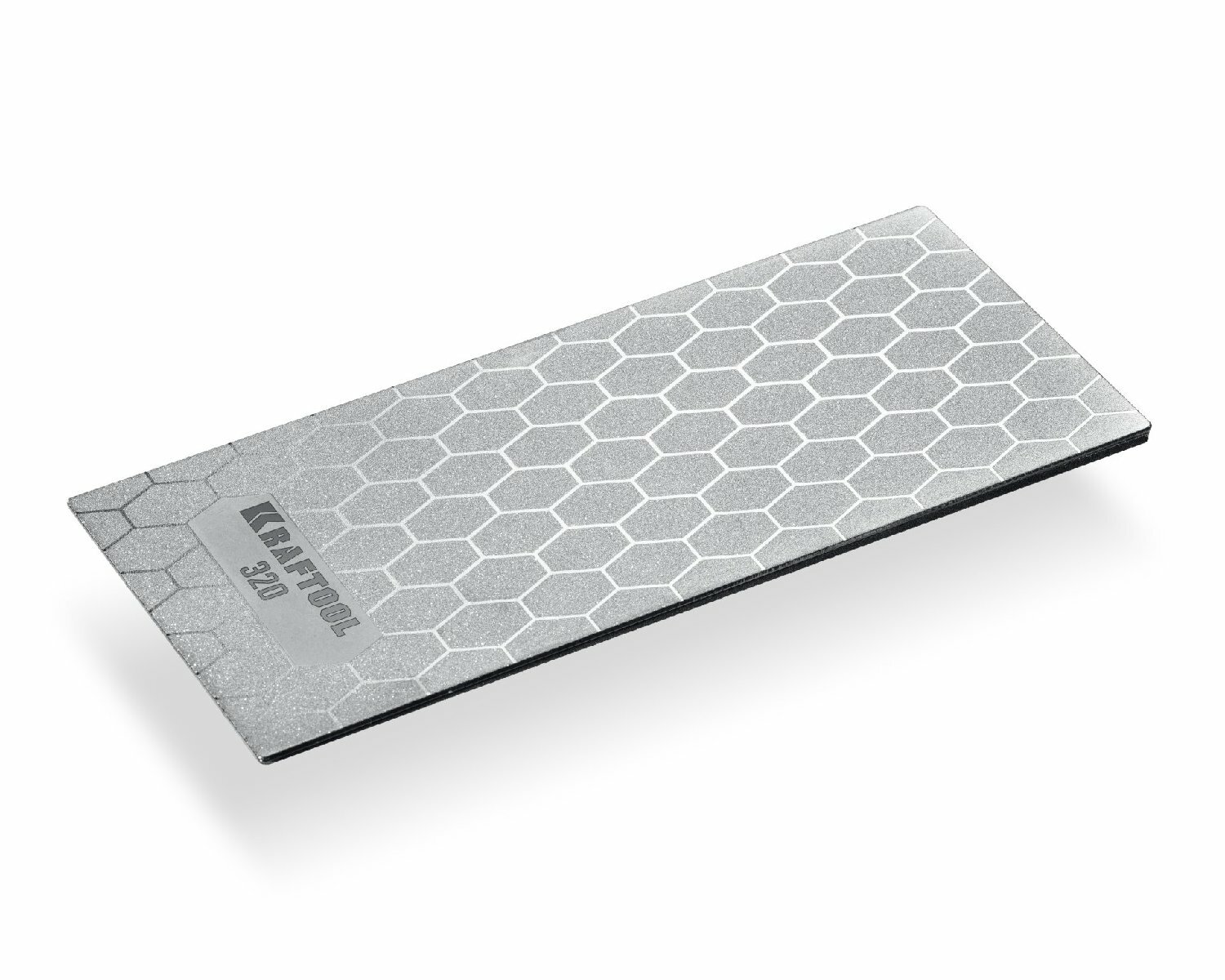 Алмазная заточная пластина KRAFTOOL 63х152 мм Р320 с противоскользящим основанием и сотовой фактурой