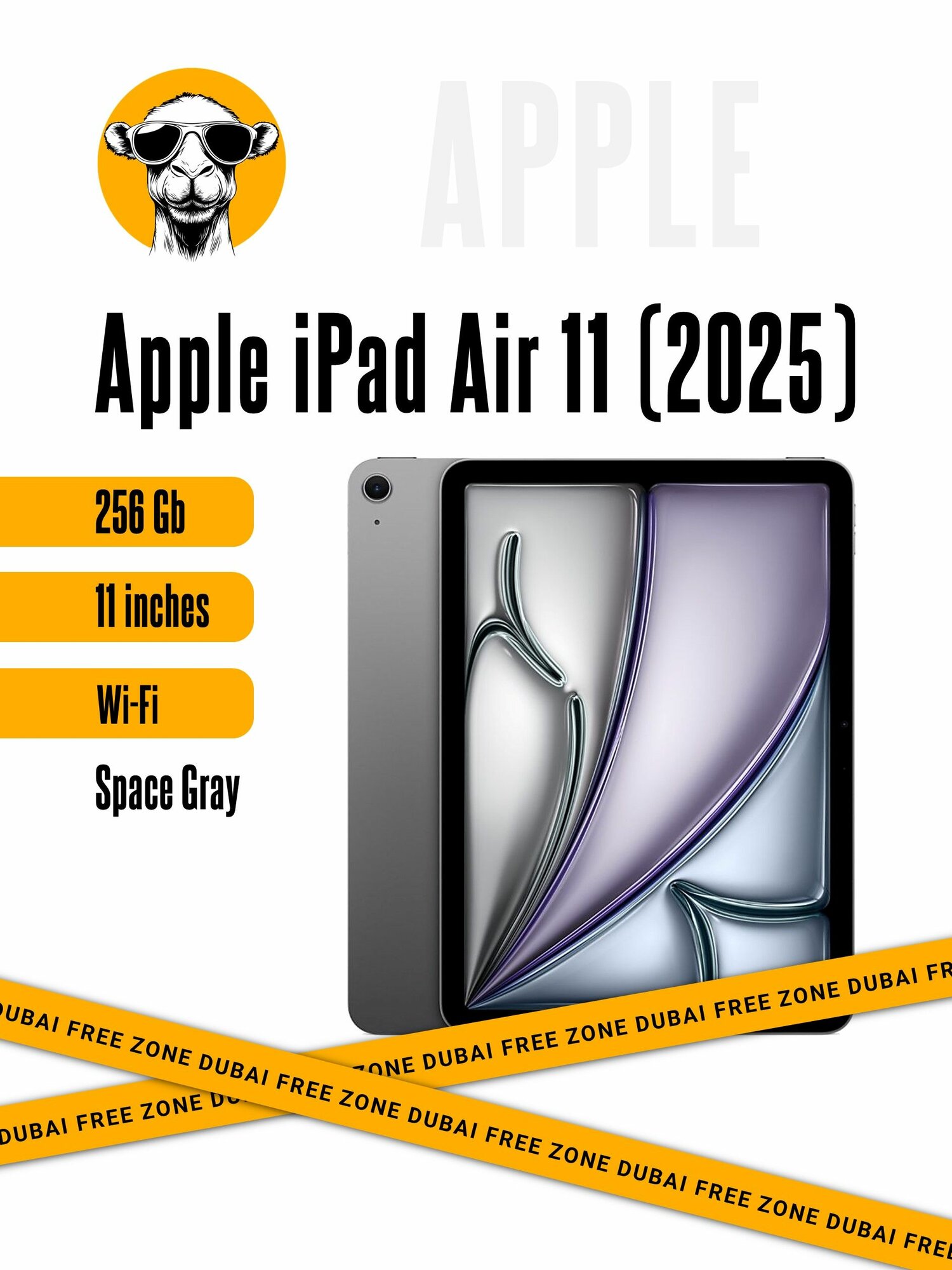 Планшет Apple iPad Air 11" M3 2025 8/256Gb Wi-Fi Space Gray/Черно-серый