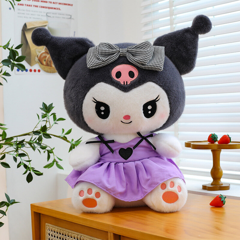 Новые плюшевые игрушки Kuromi, куклы, подарки, милые тряпичные куклы принцессы для девочек, трансграничные игрушки, оптовая продажа