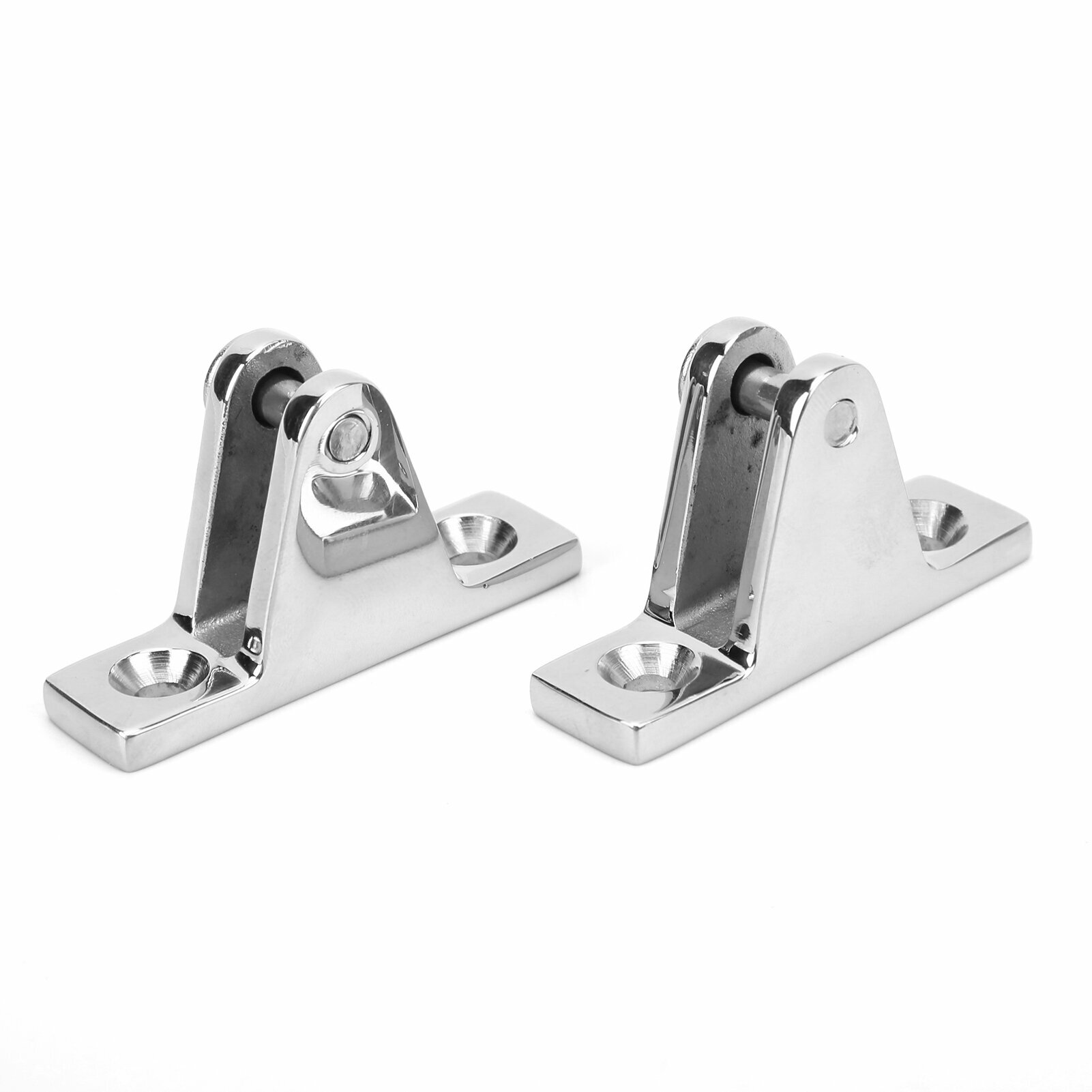 2pcs Bimini Top 90° Deck Hinge 316 Stainless Steel Heavy Duty Marine Boat Mount