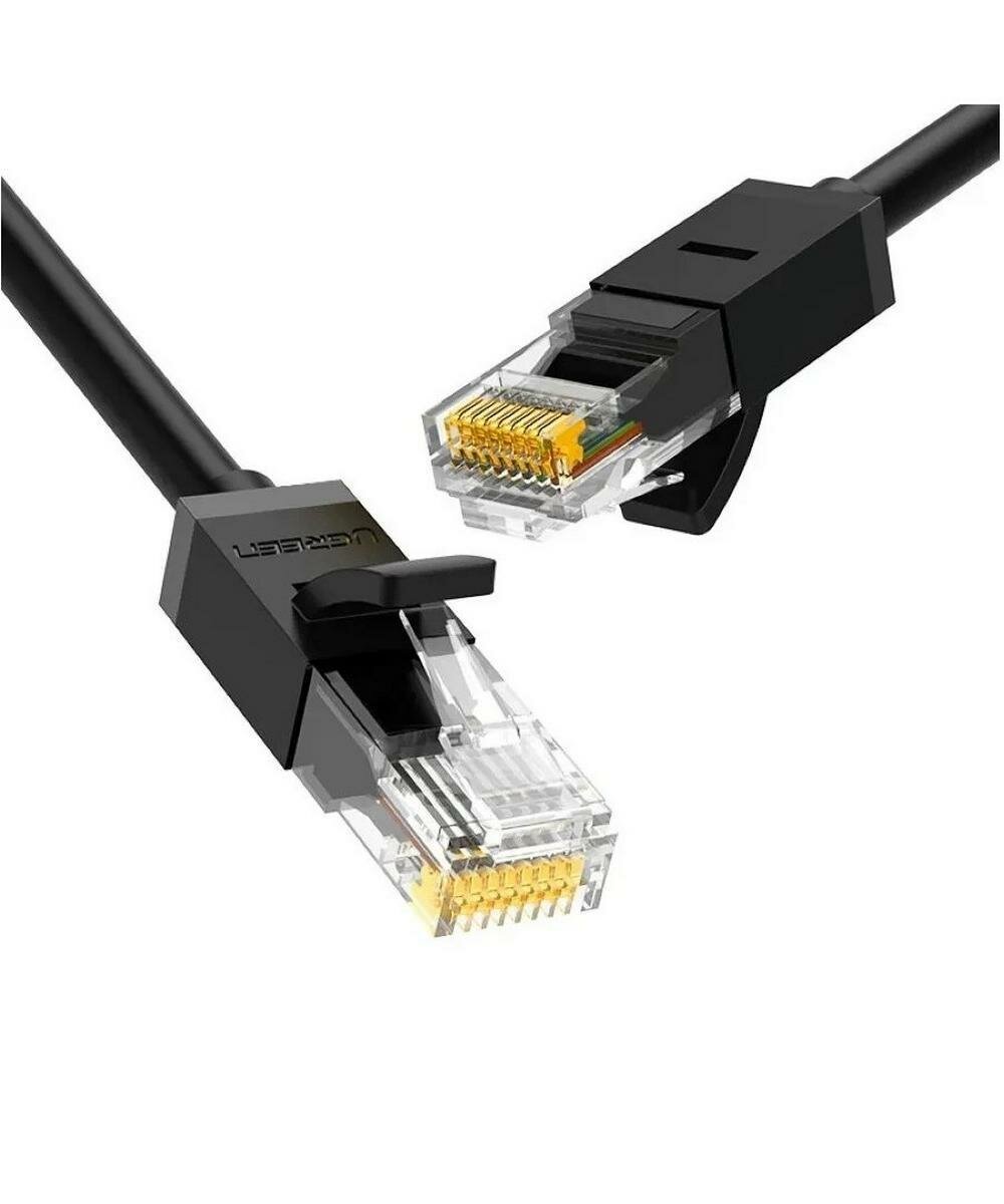 Кабель UGREEN NW102 (20159) RJ45 Cat6 Ethernet 1м Черный RJ-45 RU