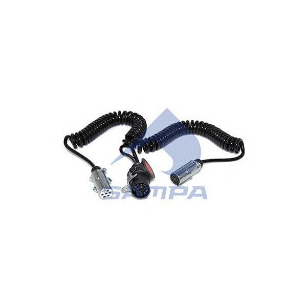 Кабель для автопроводки спиральный с адаптером для автомобиля, SAMPA 095.175 (1 шт.)