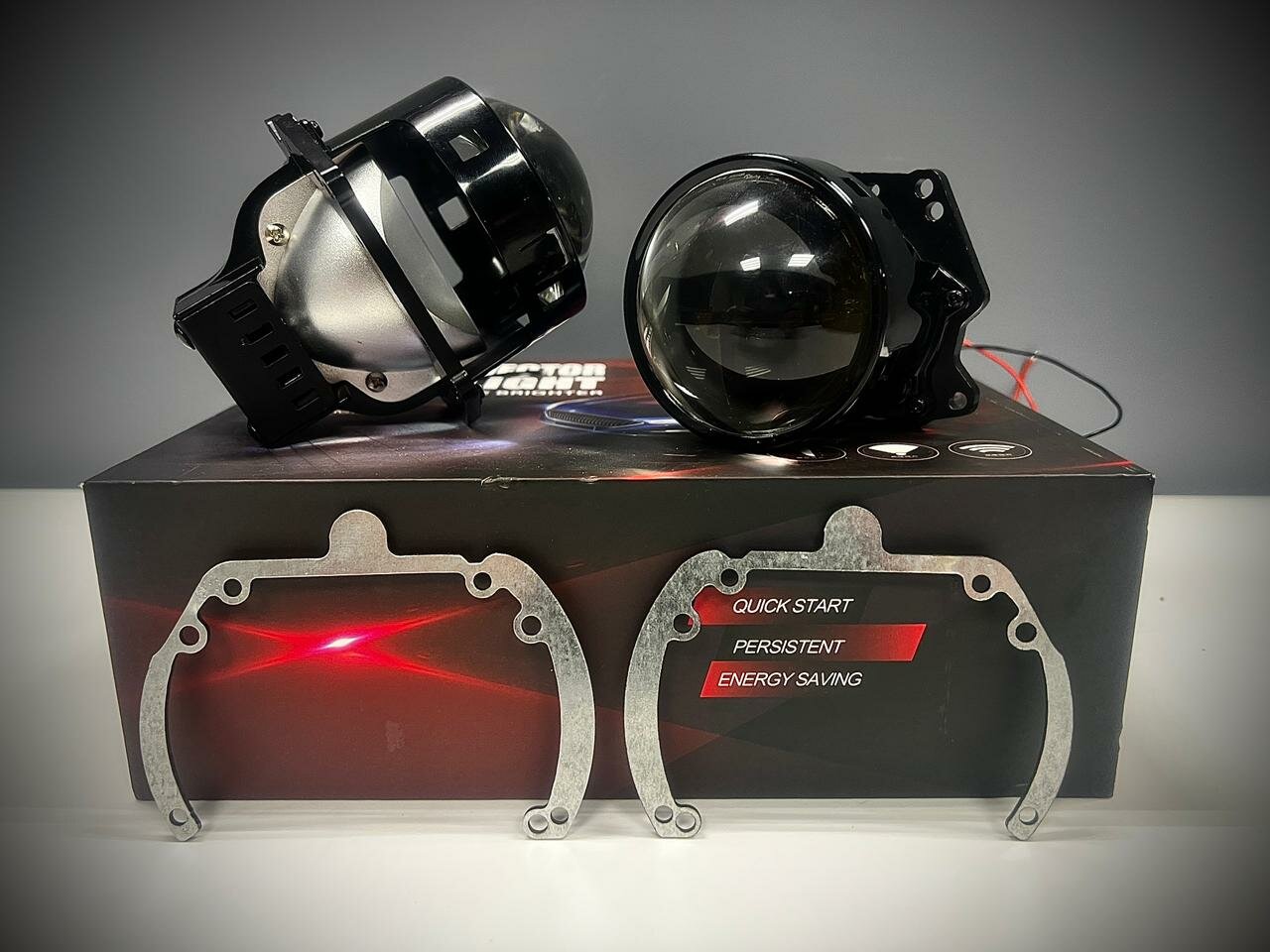 Би лед линзы для Ford Focus 2 рест. 2007-2011 / Светодиодные линзы на Форд Фокус