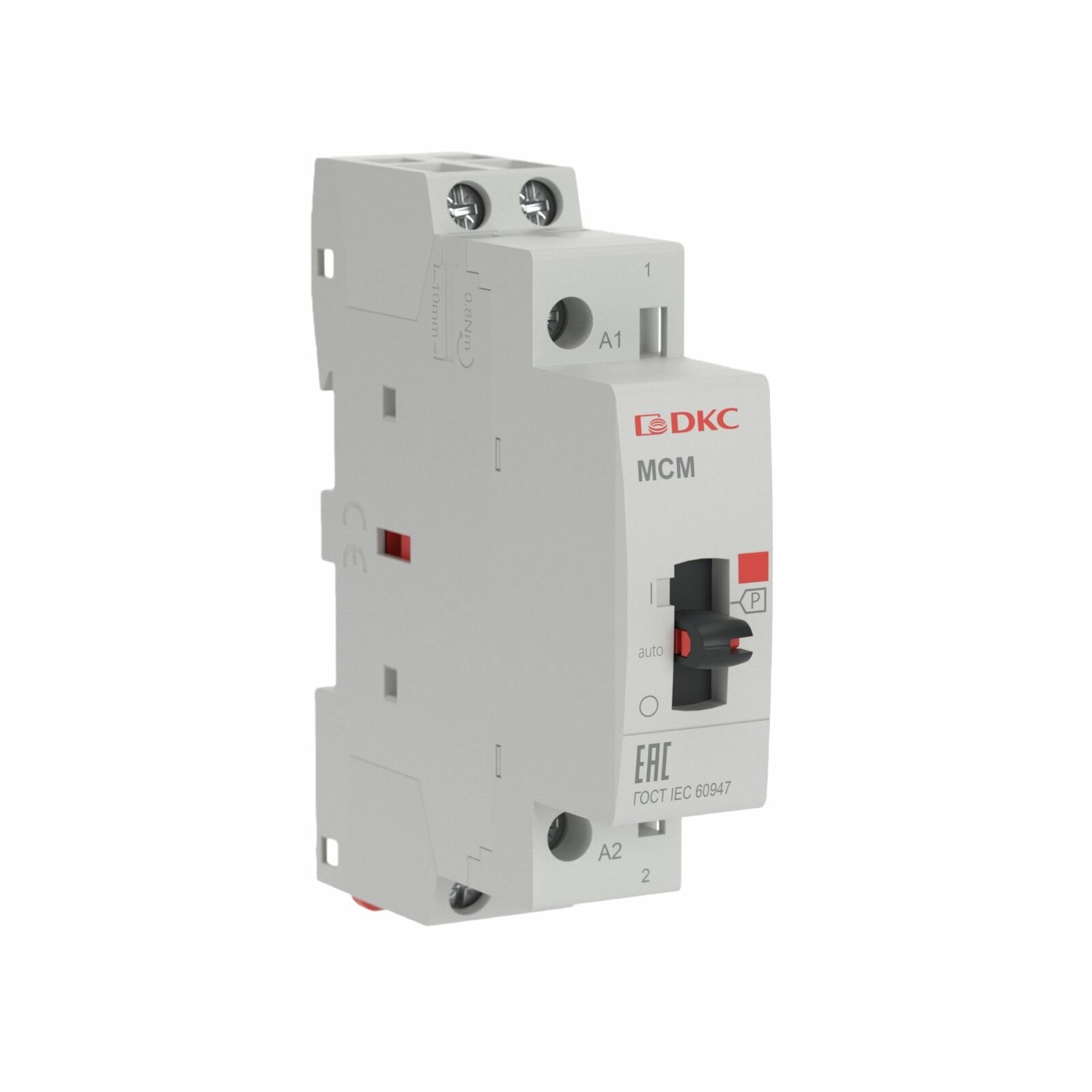 Контактор модульный DKC YON max MCМ, ручное управление, двухполюсный, 25A, 240В, 2НО