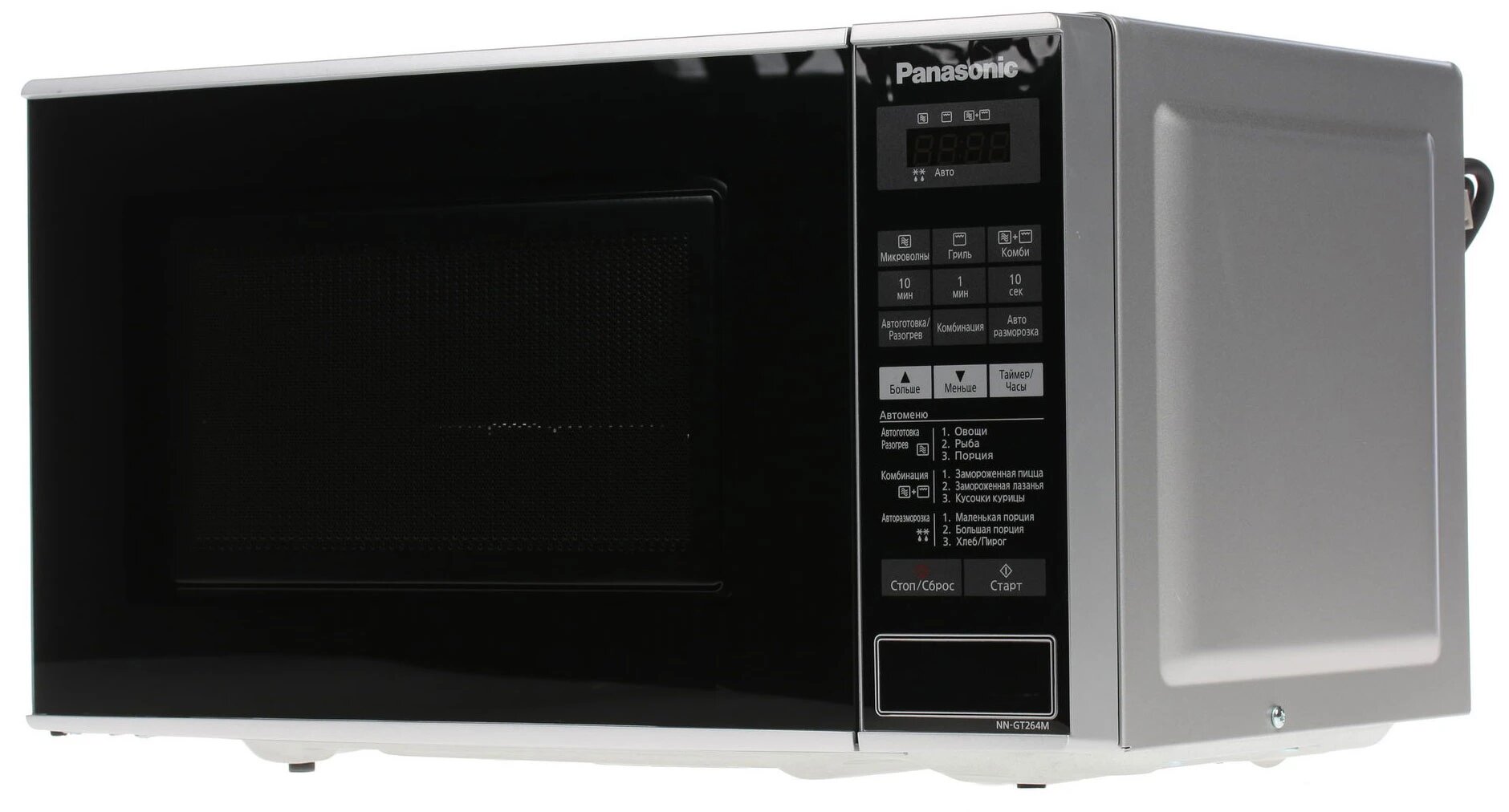 Микроволновая печь Panasonic NN-GT264M, серебристый, 800 Вт, 20 л