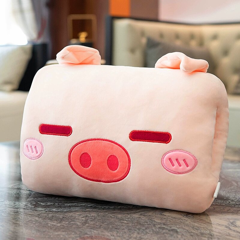 Милая мультяшная подушка-грелка для рук в виде животного, плюшевая игрушка, грелка для рук, чехол для рук Скрывавая