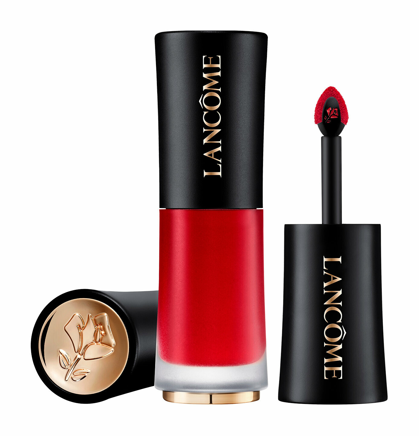 Lancôme 525 French Bisou L'Absolu Rouge Drama Ink Стойкая матовая помада