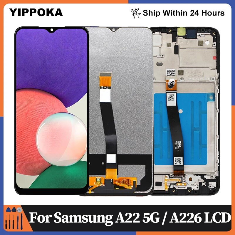 Дисплей LCD Для Samsung Galaxy A22 5G, Сенсорный Экран-дигитайзер A22S 5G, Замена Для SM-A226B/DS/DSN/BR/N