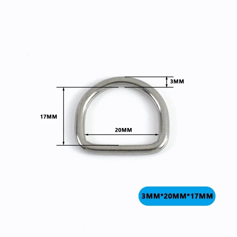 1/2/4/5/10 шт, D-образные кольца из нержавеющей стали 304, пряжки для рюкзака, лямки, ремни, ошейники для домашних собак, сумки «сделай сам», аппаратные аксессуары
