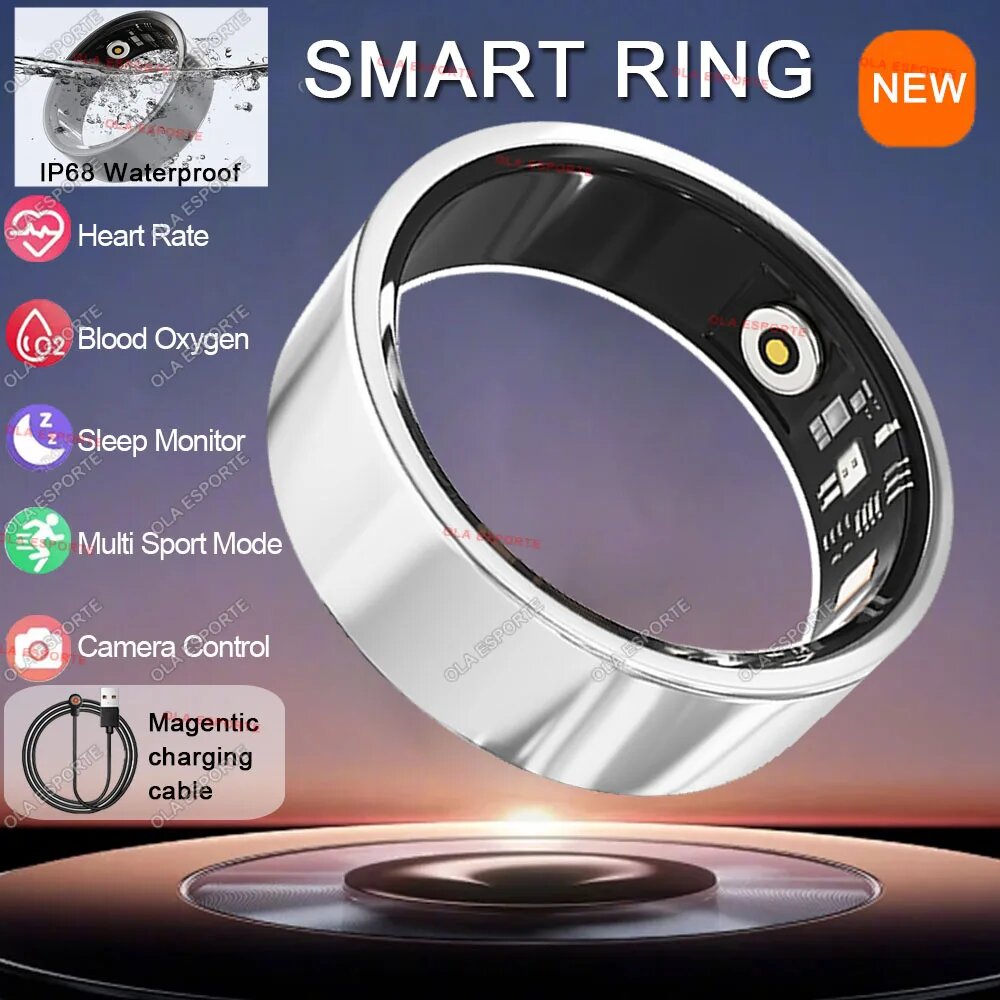 Ola Esporte Smart Ring 12, Silver Cable