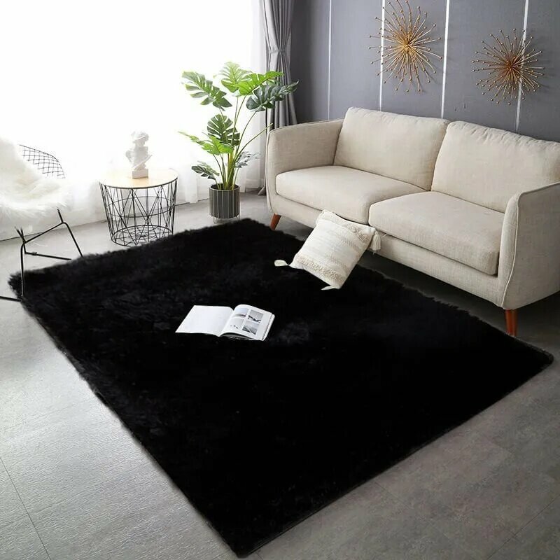 Oriental Carpet Ковер , плюшевый ковер черный 120x200 см