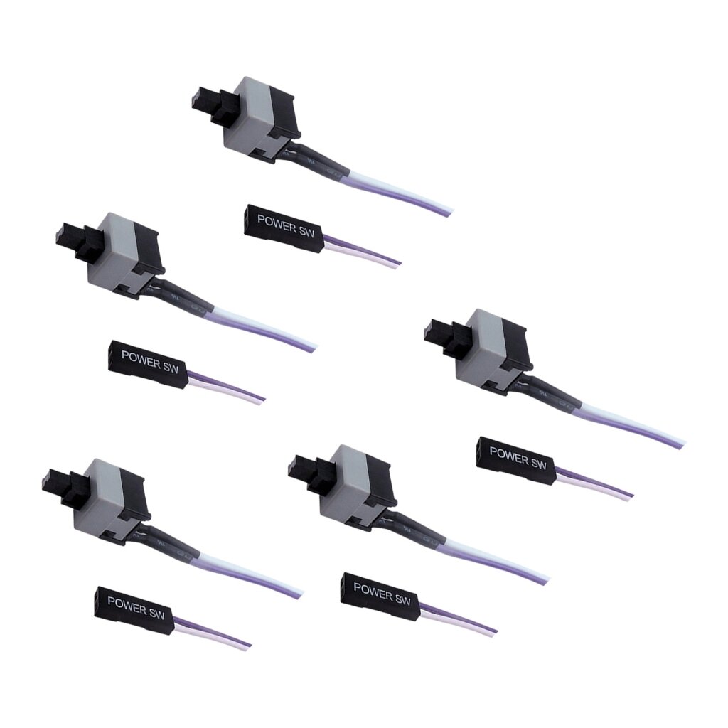 Кабель Переключателя питания PC ATXs 2Pin SW Материнские платы ПК Кнопка Включения и Перезапуска