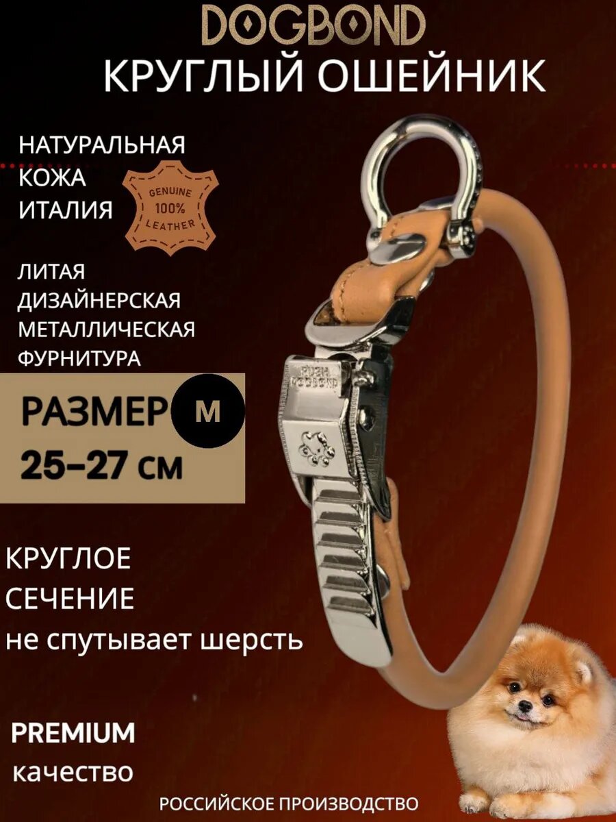 Ошейник Dogbond круглый для шпица