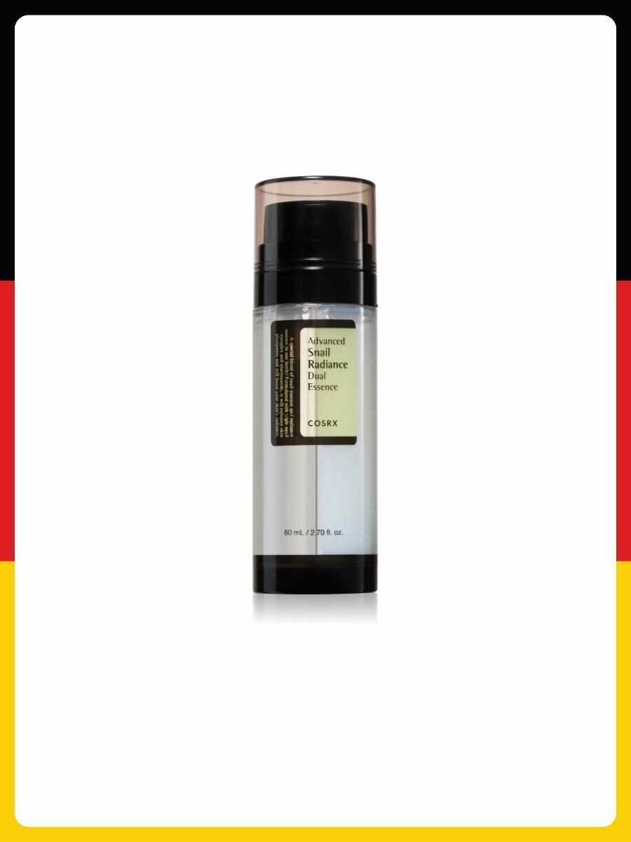 Сыворотка для ухода за кожей Cosrx Advanced Snail Radiance Dual Essence Refreshing Hydrating Serum with Snail Extract, 80 мл
