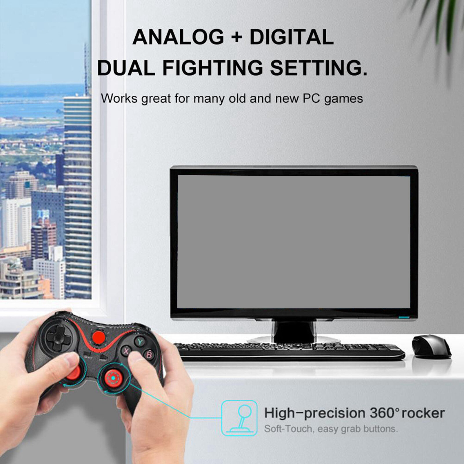 Wireless Controller Game Bluetooth Gamepad Universal Compatible for Android Tablet — фото 1
