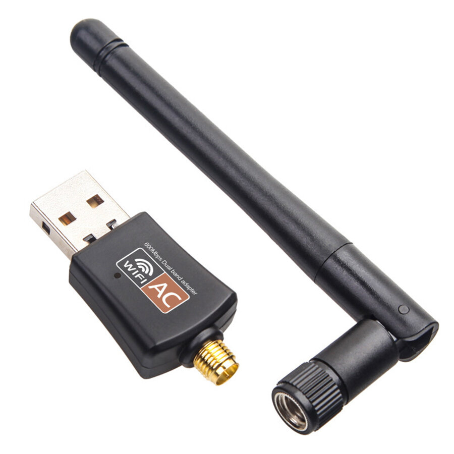 600 Мбит/с USB Wifi Адаптер Двухдиапазонный 2,4 G/5,8 G Антенна Беспроводной Сетевой Ключ Новый