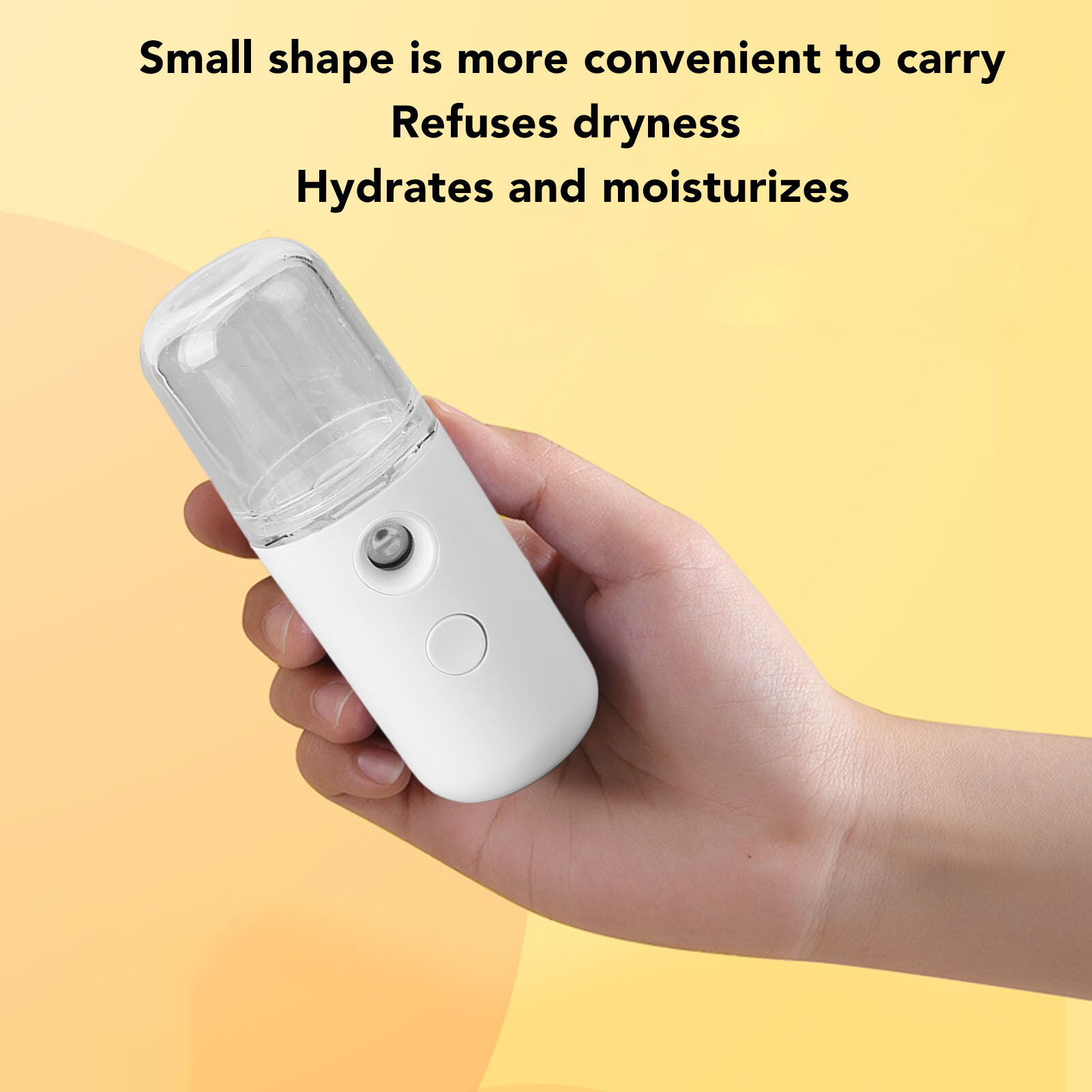 Отпариватель для лица, белый, большой вместительный резервуар для воды, многофункциональный перезаряжаемый USB-накопитель для лица, для ухода за кожей, макияжа