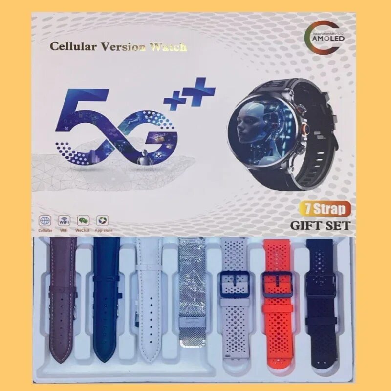 H18 Mens Smart Watch 1 95 Inch Large Display 256GB Storage Built in GPS WiFi HD Camera NFC Heart Rate Monitor Waterproof Sleep