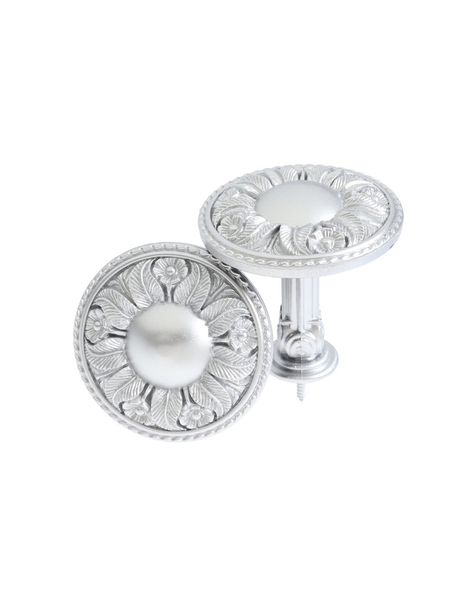 Крючок для штор CAPPIO KS031, d=95 мм, цвет серебро, 2 шт 10906507