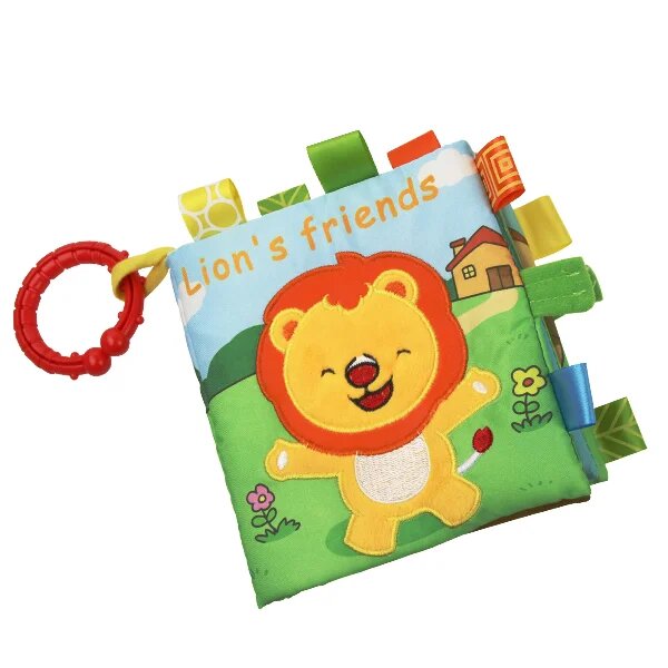 Мягкая Развивающая Книжка-игрушка Для Младенцев 0+ Месяцев С Шуршащими Элементами, Для Раннего Развития, Тихая Книжка-игрушка