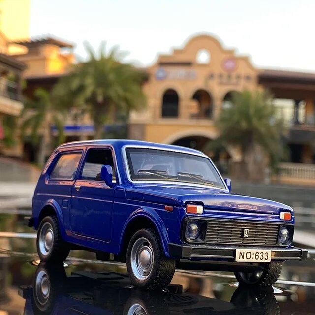 1/32 русская модель автомобиля LADA NIVA из сплава LADA 2106, игрушечная литая металлическая литая машинка с музыкальным освещением и инерционным механизмом, игрушки для детей