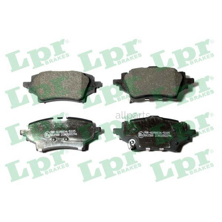 LPR 05P2296 Колодки тормозные TOYOTA C-HR 15-/COROLLA 18- задние