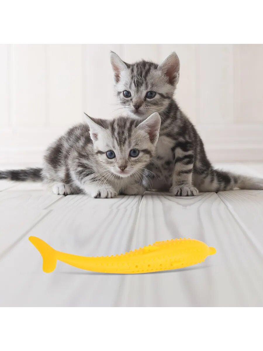 Мягкие силиконовые кошачья мята, рыбки, игрушки для кошек,