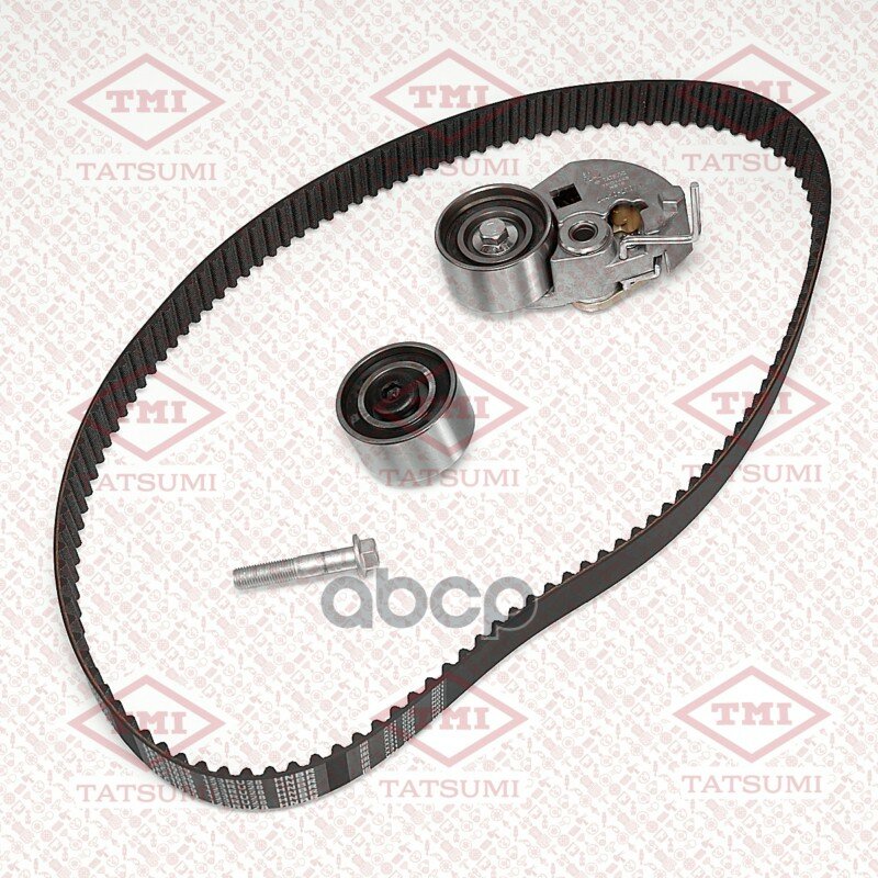 Комплект ГРМ, ремень [123 зуб,28mm] + 2 ролика (с натяжителем) TATSUMI арт. TFE1026