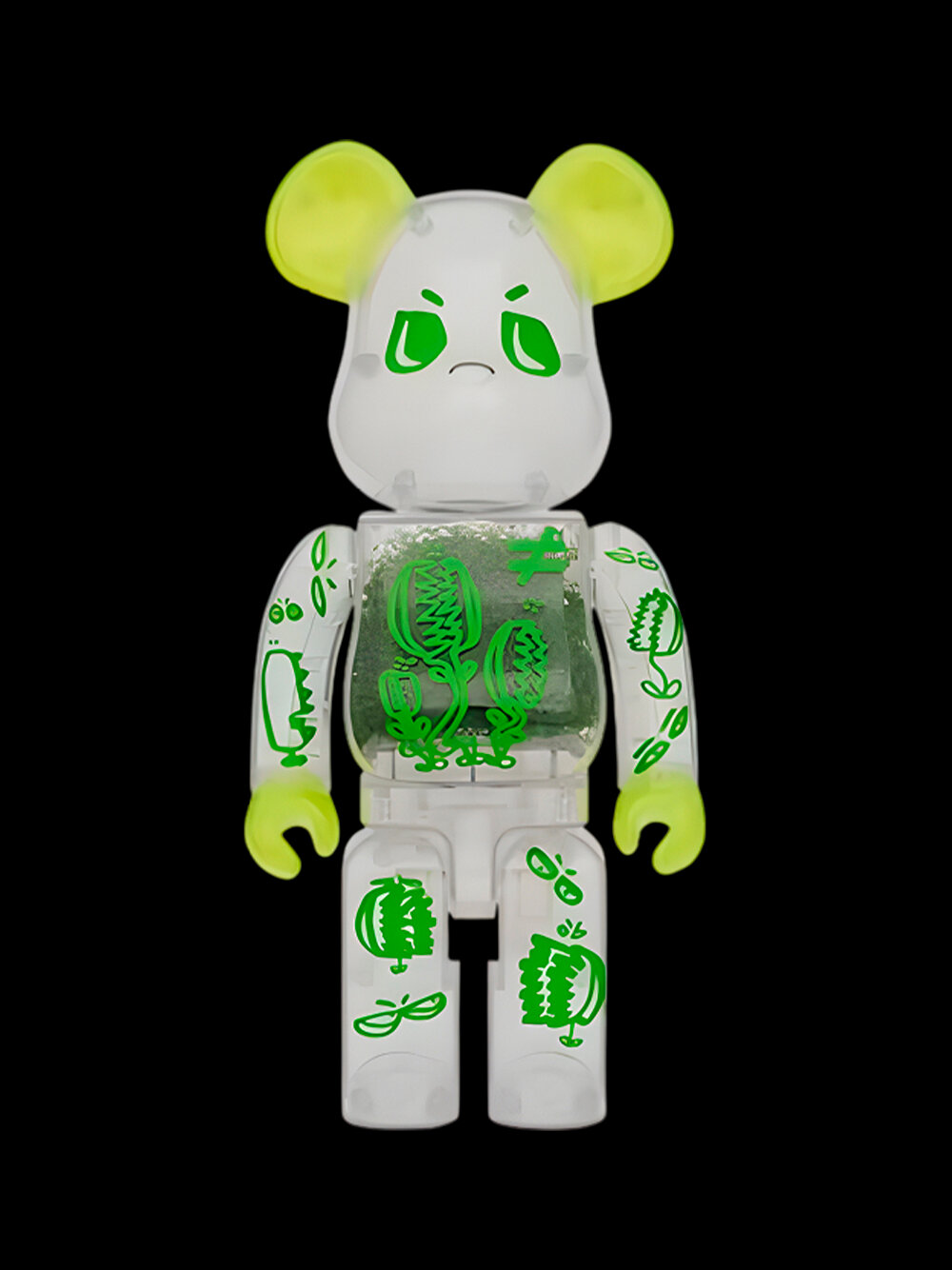 Коллекционная оригинальная фигура Bearbrick CANOTWAIT_ 400% / 28 см высота / ABS пластик / Medicom Toy / Разноцветный