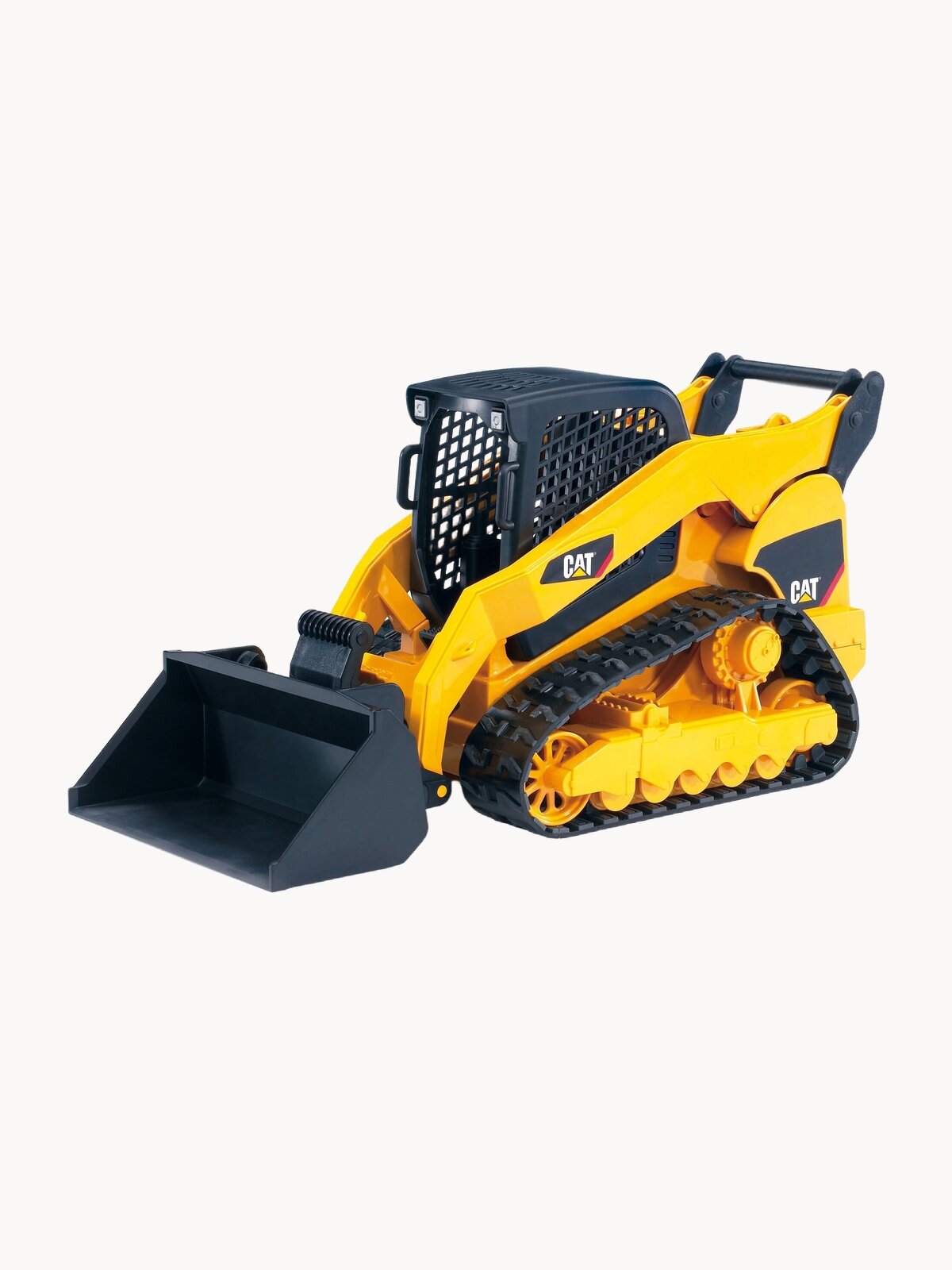 Погрузчик Bruder CAT гусеничный с ковшом 02136 1:16, 26 см, желтый/черный