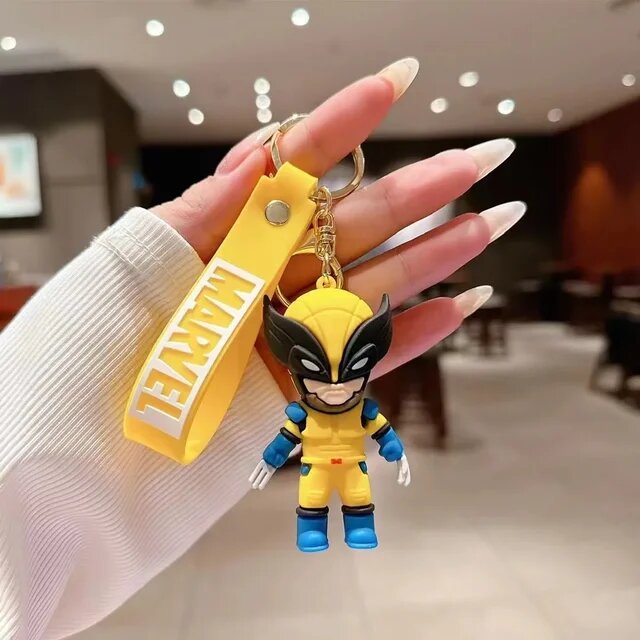 Брелок-подвеска Disney Marvel Deadpool & Wolverine из силикона для мужчин и женщин, поклонников фильмов, подарок для друзей.